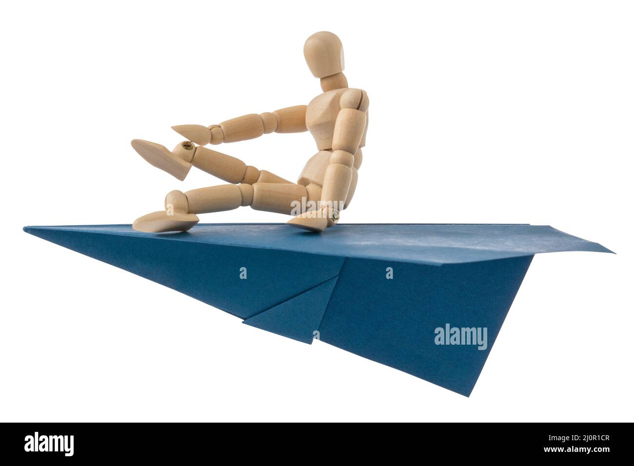 Airplane wooden model on Cut Out Stock Images & Pictures - Alamy