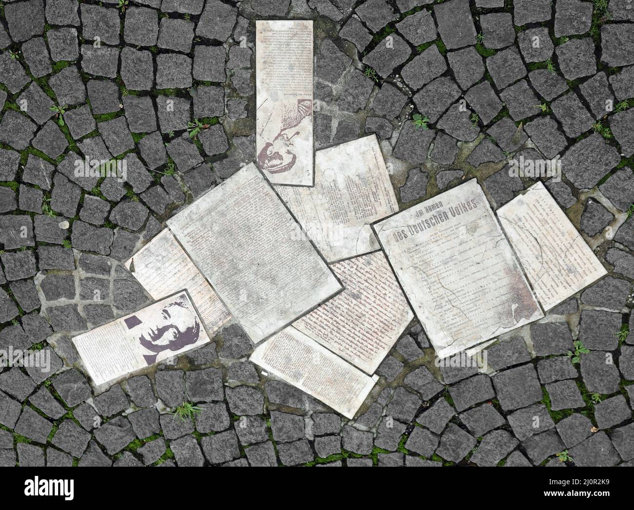 Munich, Munich, Germany - August 28, 2021: Monument to the White Rose ...