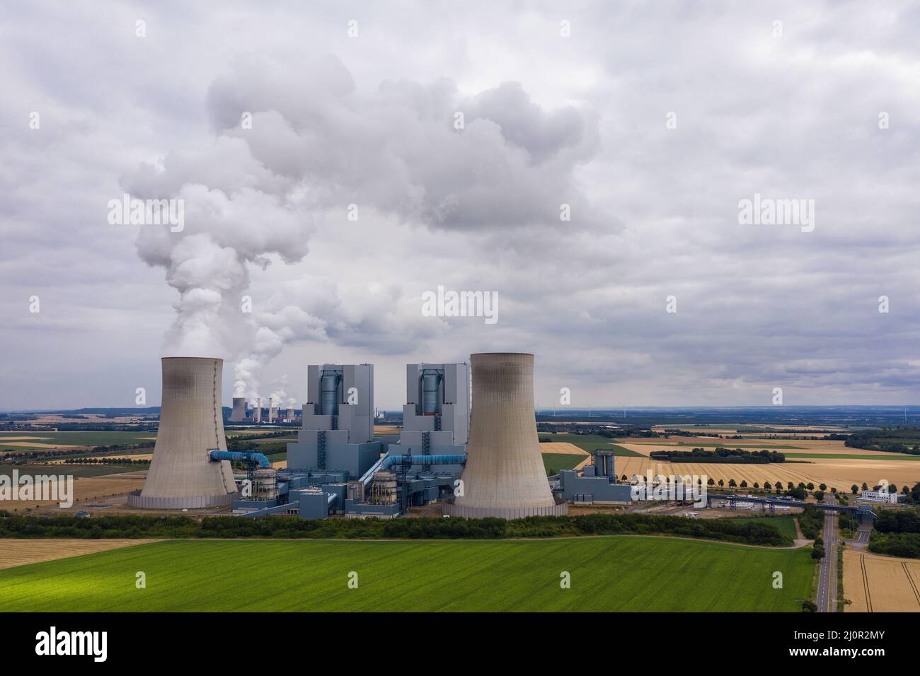 View of the power station Neurath Stock Photo - Alamy