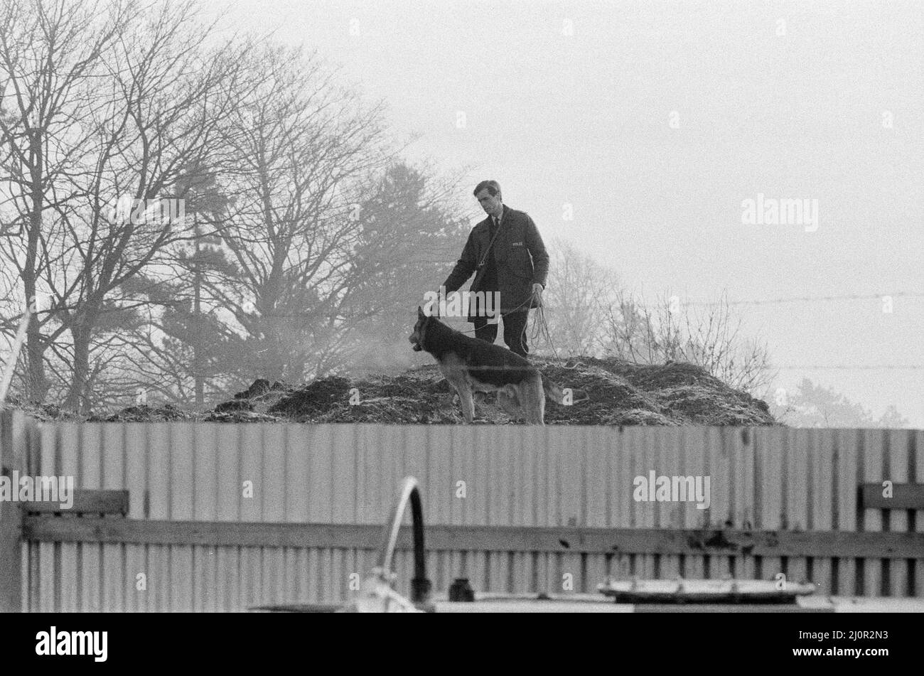 Crime Scene Police Investigation of footpath area known locally as the ...