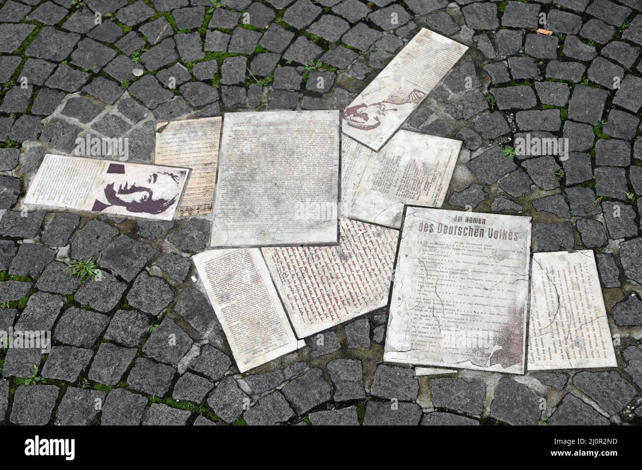Munich, Munich, Germany - August 28, 2021: Monument to the White Rose ...
