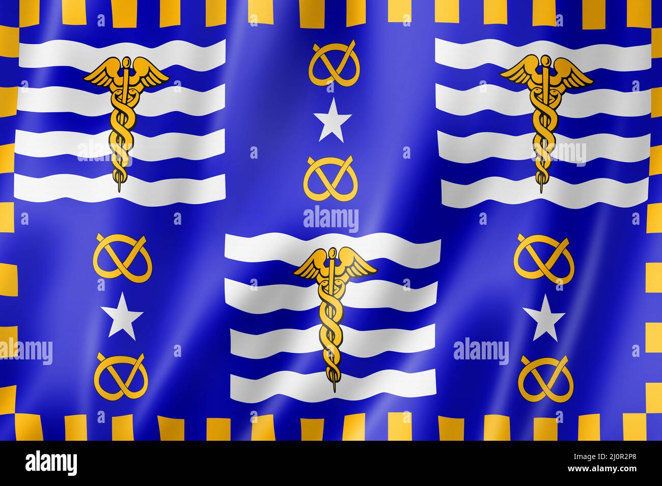 Brisbane city flag, Australia Stock Photo - Alamy