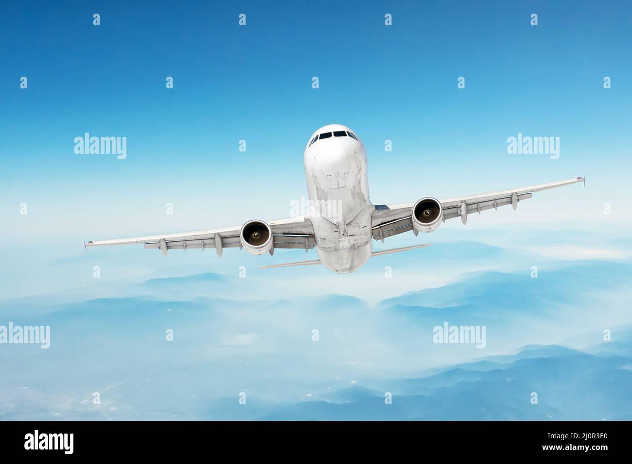 Wing airplane flies over beautiful hi-res stock photography and images ...