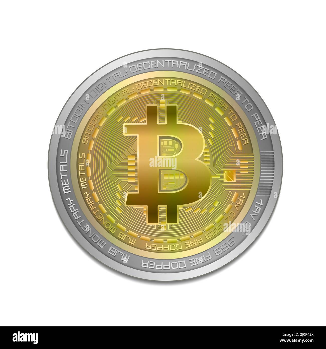Currency metal icon bitcoin design hi-res stock photography and images ...