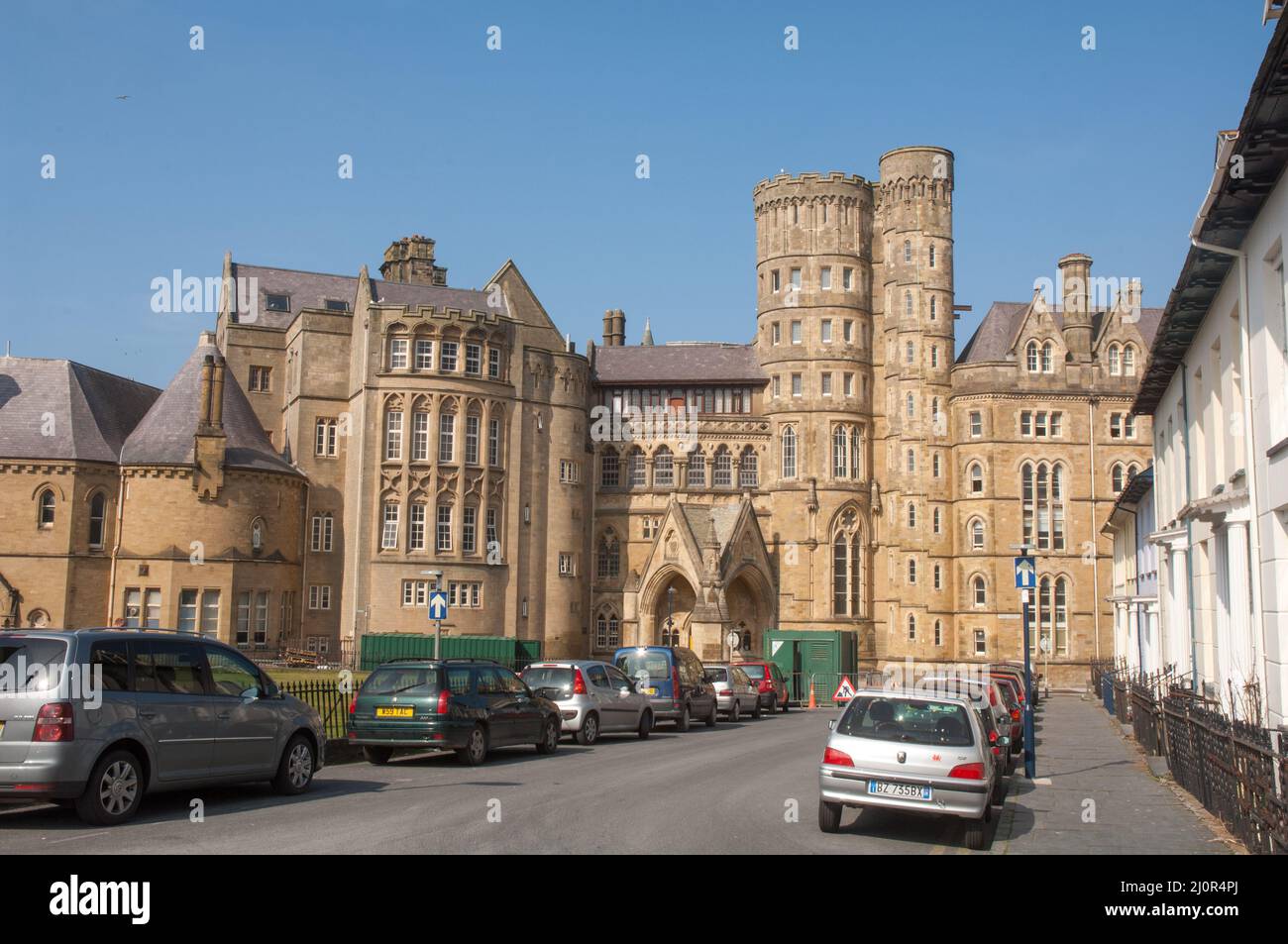Aberystwyth university old college building hi-res stock photography ...