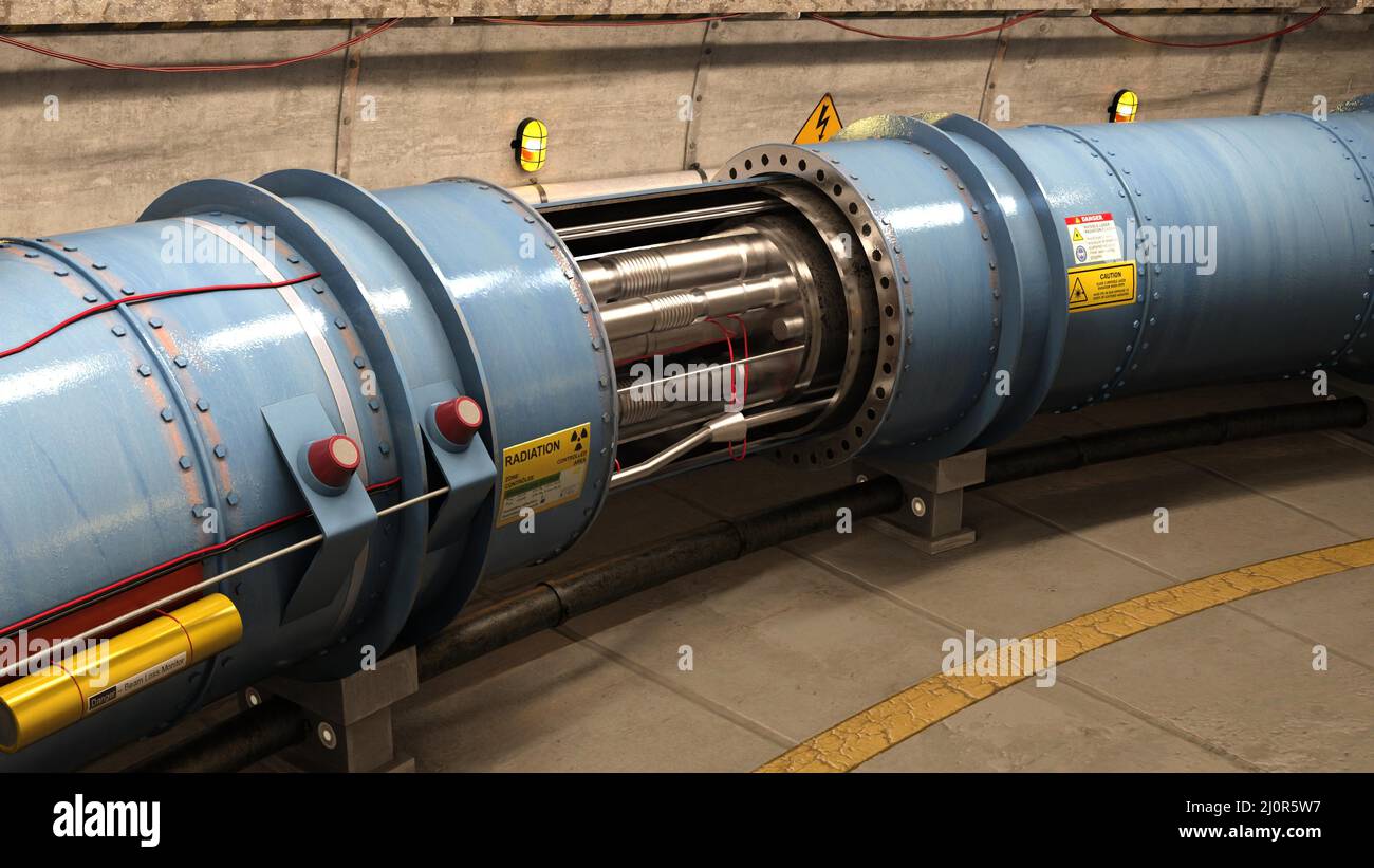 3D-illustration of a particle accelerator Stock Photo - Alamy