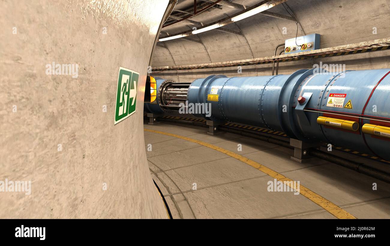 3D-illustration of a particle accelerator Stock Photo - Alamy