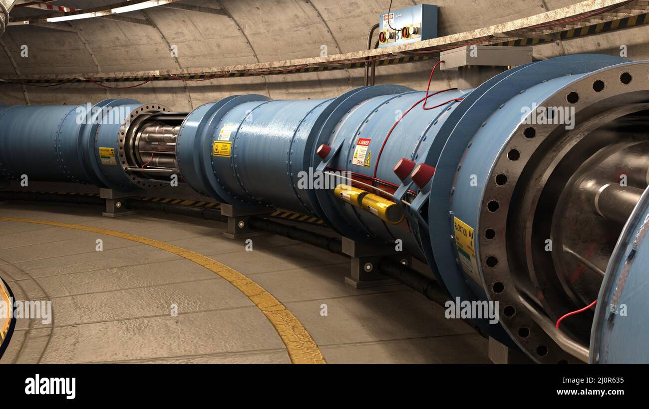 3D-illustration of a particle accelerator Stock Photo - Alamy