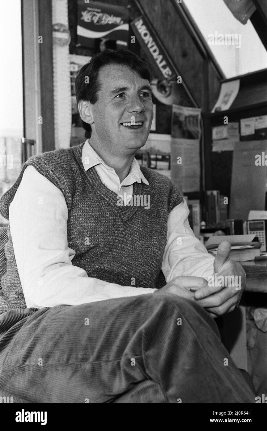 Actor and writer Michael Palin in his study at home. 7th November 1984 ...
