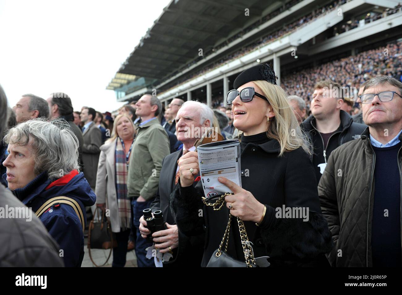 Day 1 of the Cheltenham Festival at Cheltenham Racecourse. Crowds ...