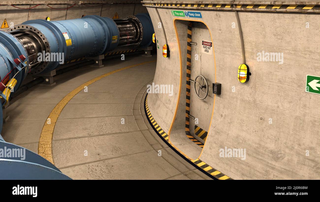 3D-illustration of a particle accelerator Stock Photo - Alamy