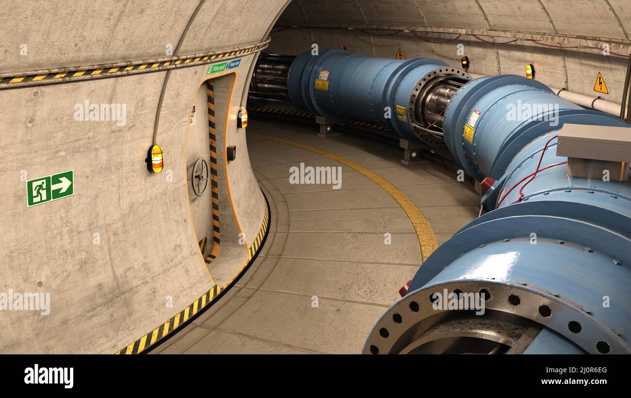 3D-illustration of a particle accelerator Stock Photo - Alamy