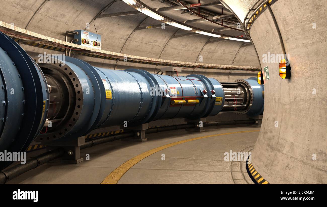 3D-illustration of a particle accelerator Stock Photo - Alamy