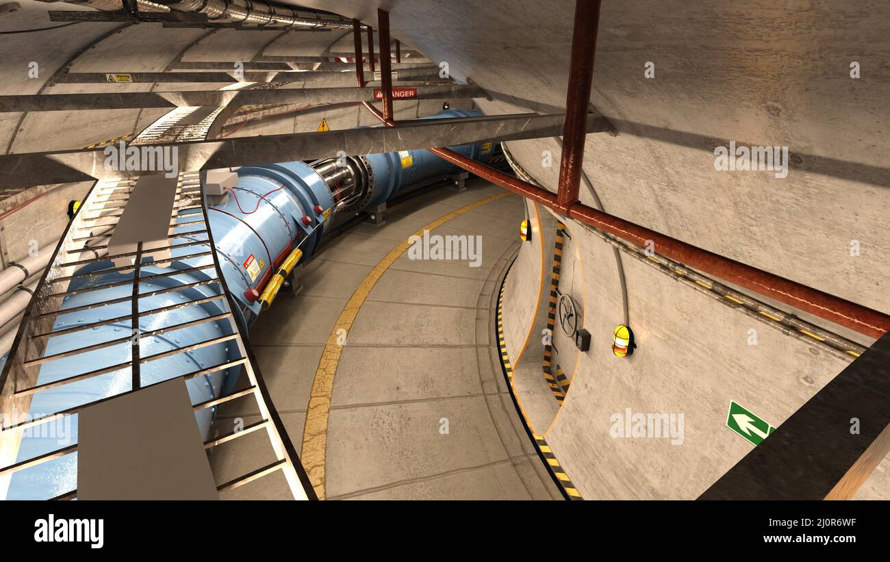 3D-illustration of a particle accelerator Stock Photo - Alamy