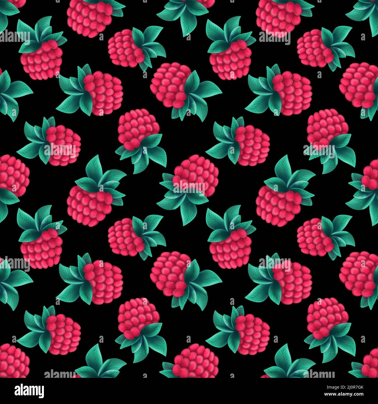 Raspberry pattern hi-res stock photography and images - Alamy