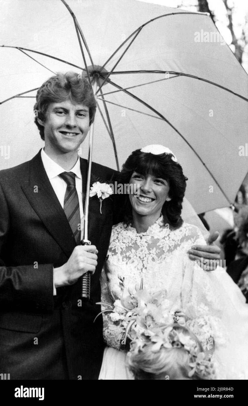 Athlete Steve Cram Steve Cram and fiancee Karen Waters pictured outside ...