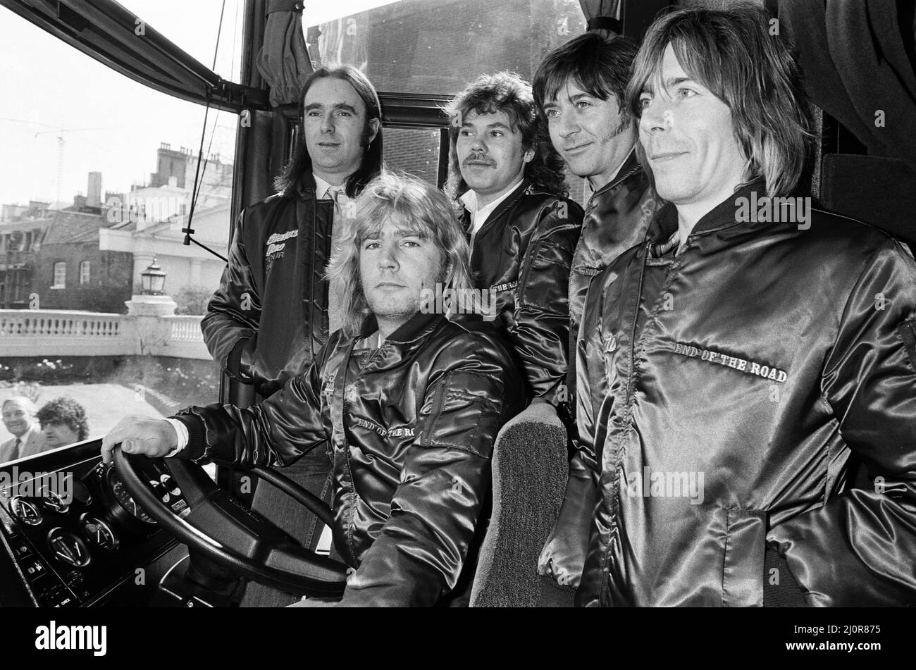 Status Quo and their new tour bus, which they will use for their world ...