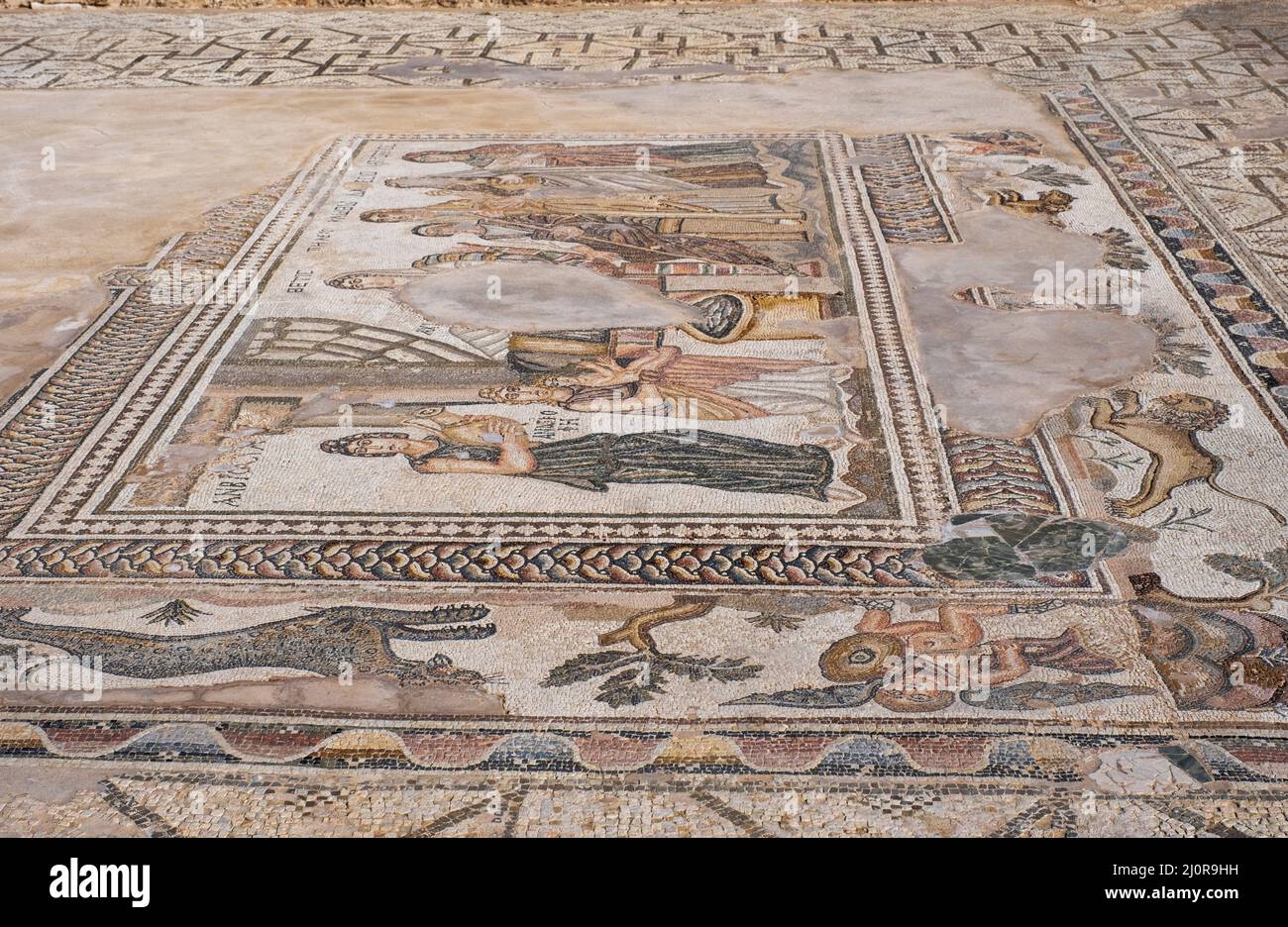 Paphos theseus achilles mosaic hi-res stock photography and images - Alamy