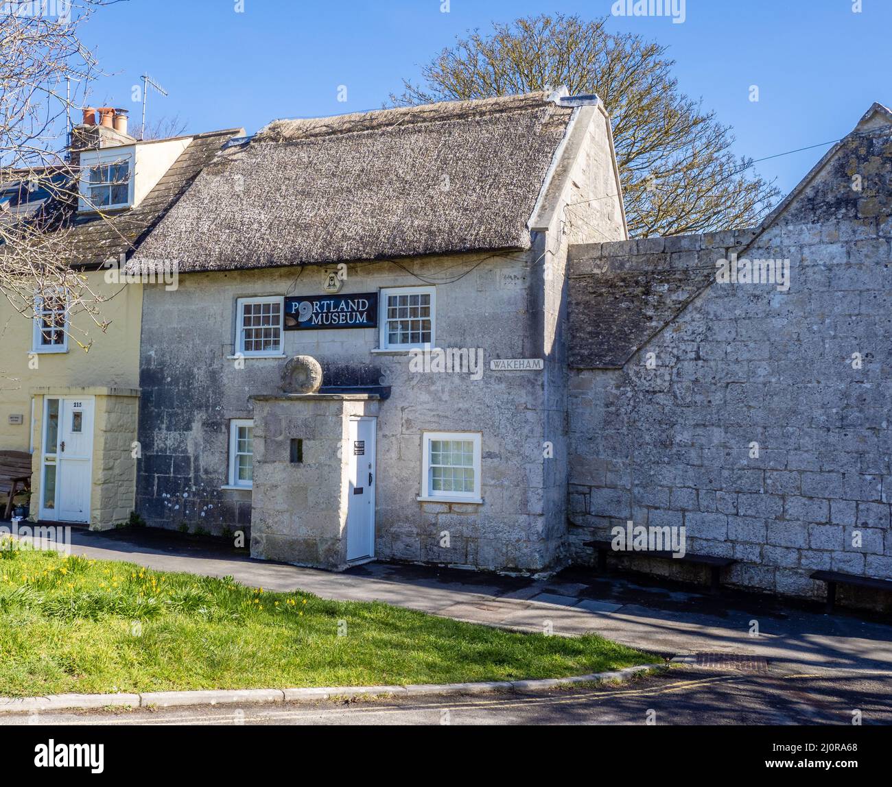Portland museum in the village of Easton on Portland Bill Dorset UK ...