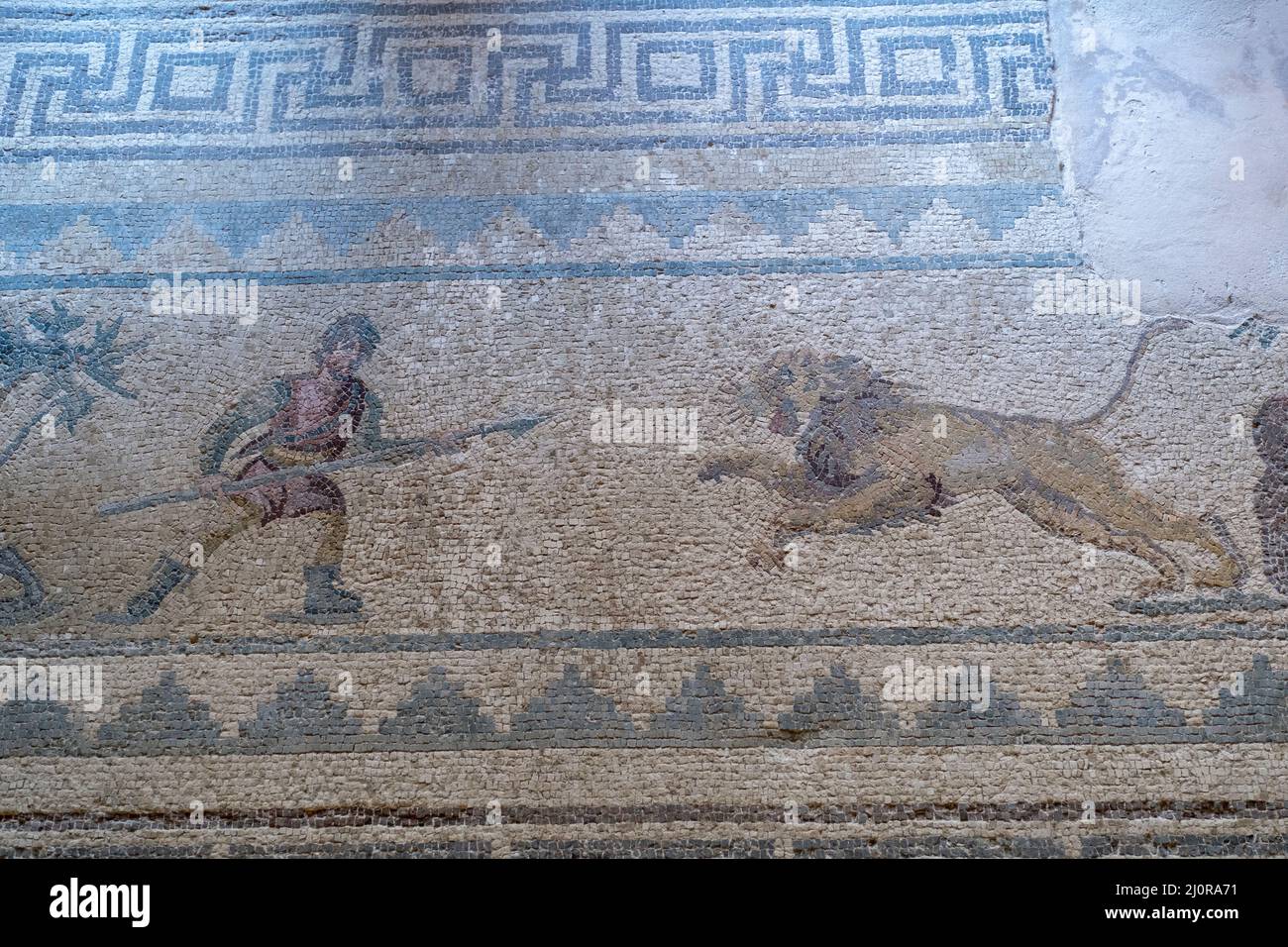 Ancient greek hunting scene mosaic hi-res stock photography and images ...