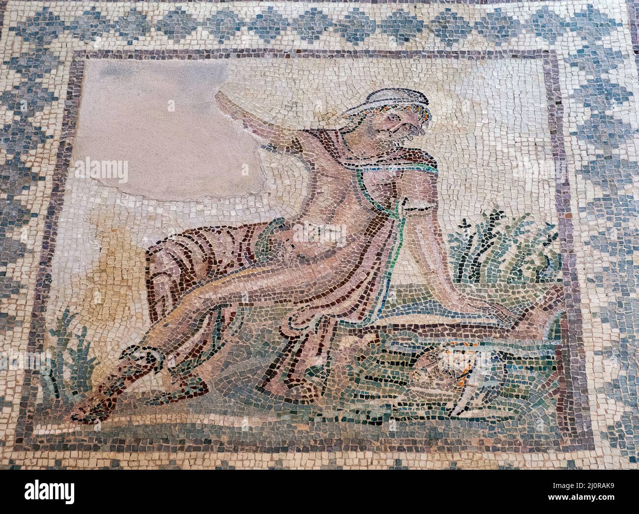 House of Dionysus, Paphos: “Narcissus” Mosaic Representation of ...