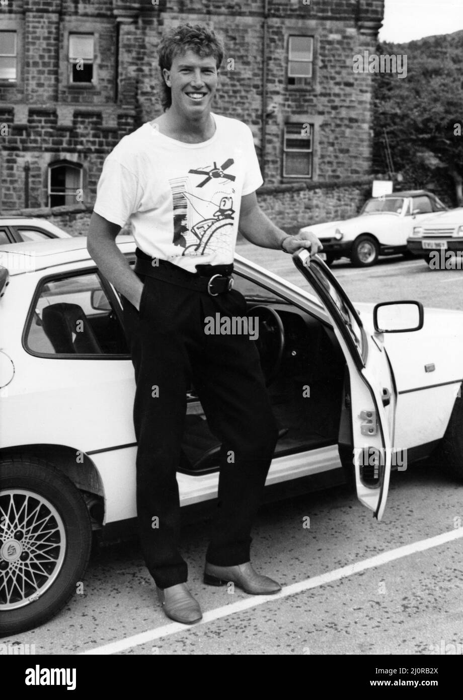 Essex and England cricketer Derek Pringle after being selected for the ...