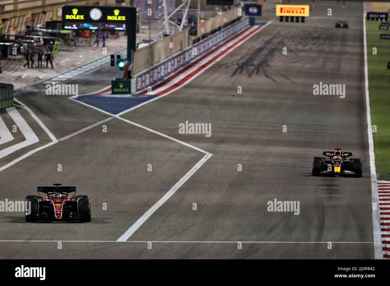 Sakhir, Bahrain. 20th Mar, 2022. Charles Leclerc (MON) Ferrari F1-75 ...