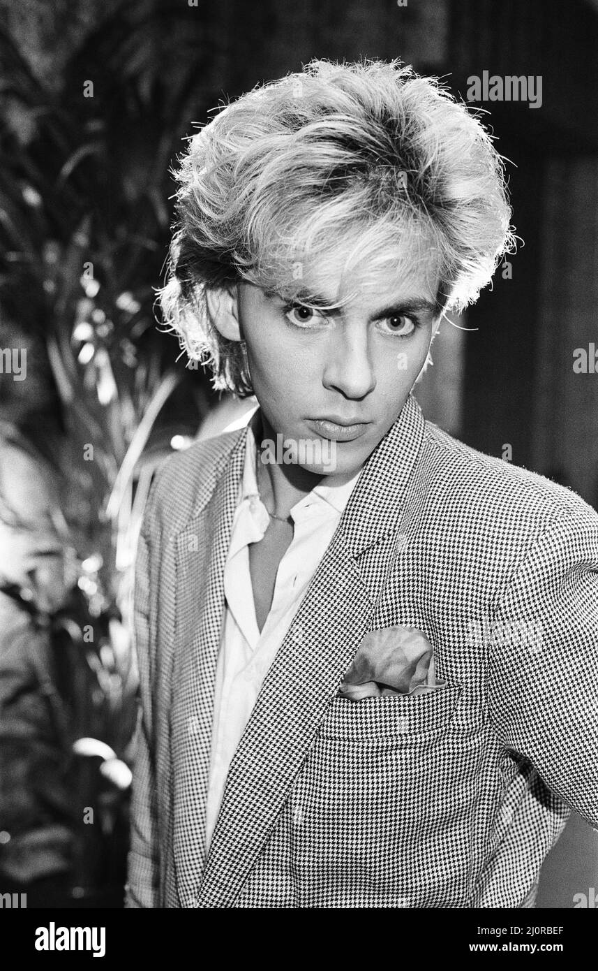 Nick Rhodes of music group Duran Duran.20th July 1983 Stock Photo - Alamy