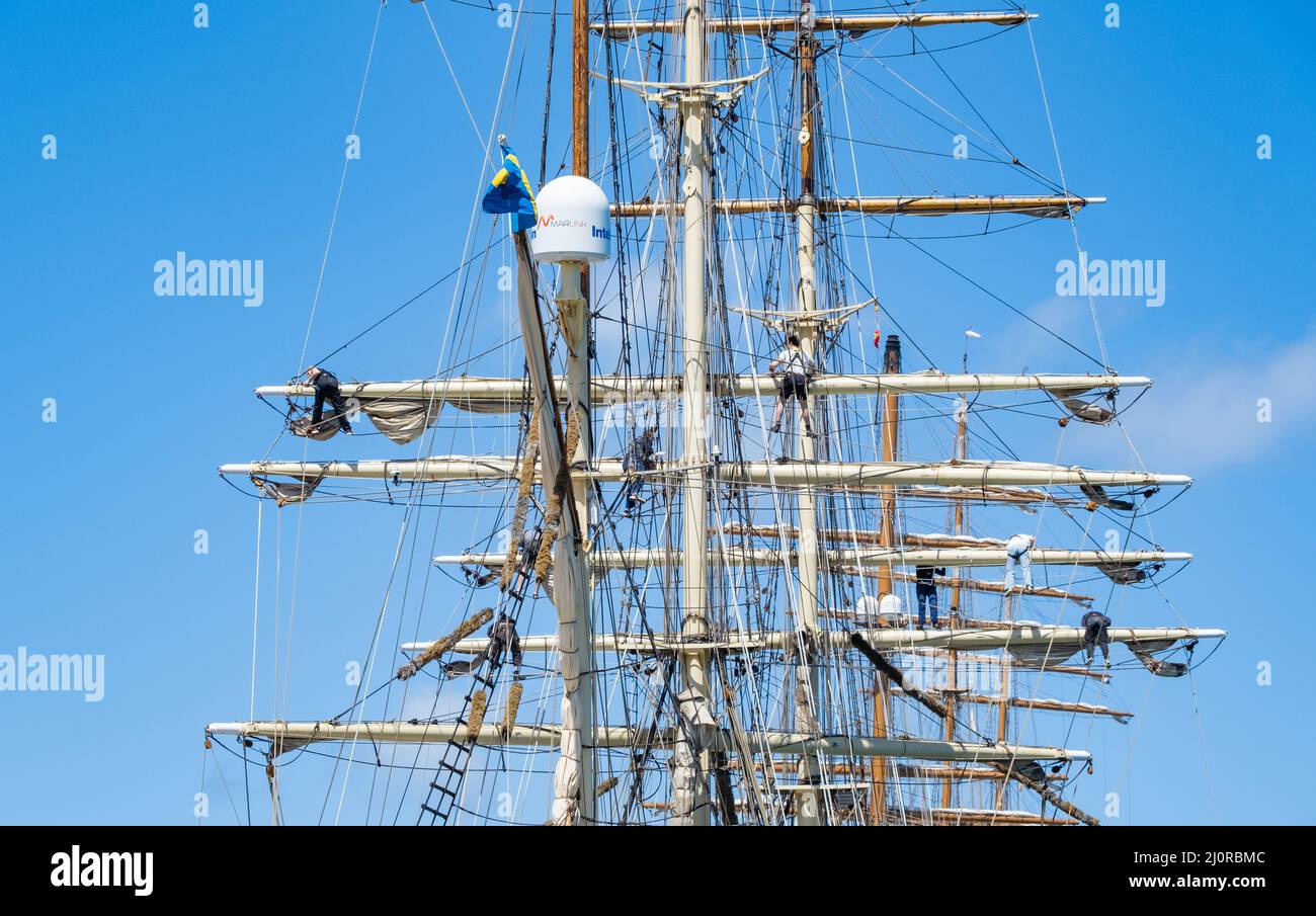 Las Palmas, Gran Canaria, Canary Islands, Spain. 20th March, 2022. Crew ...