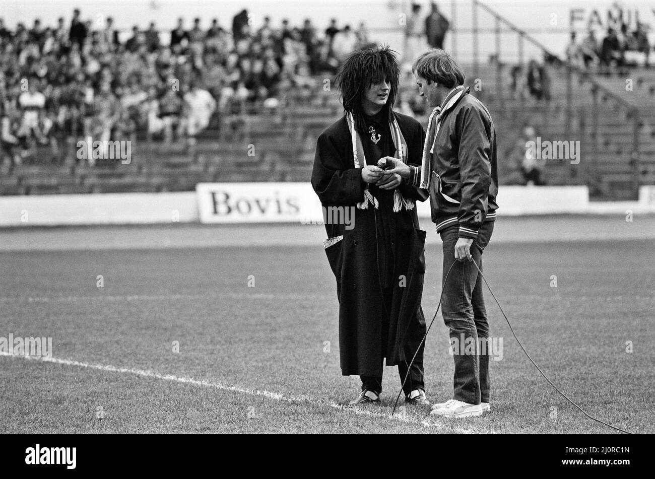 Boy George at Chelsea FC's ground to film a video for Culture Club's ...