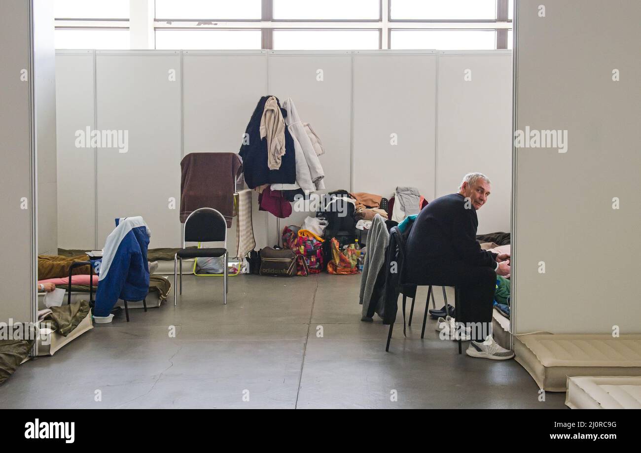 Brno, Czech Republic. 20th Mar, 2022. Assistance center for Ukrainian ...