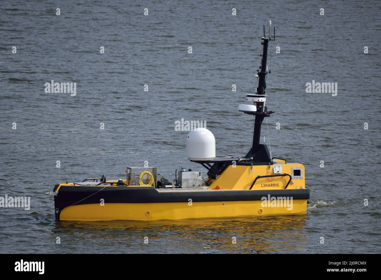 L3Harris C-Worker 7 Uncrewed Surface Vessel (USV) operating in the ...