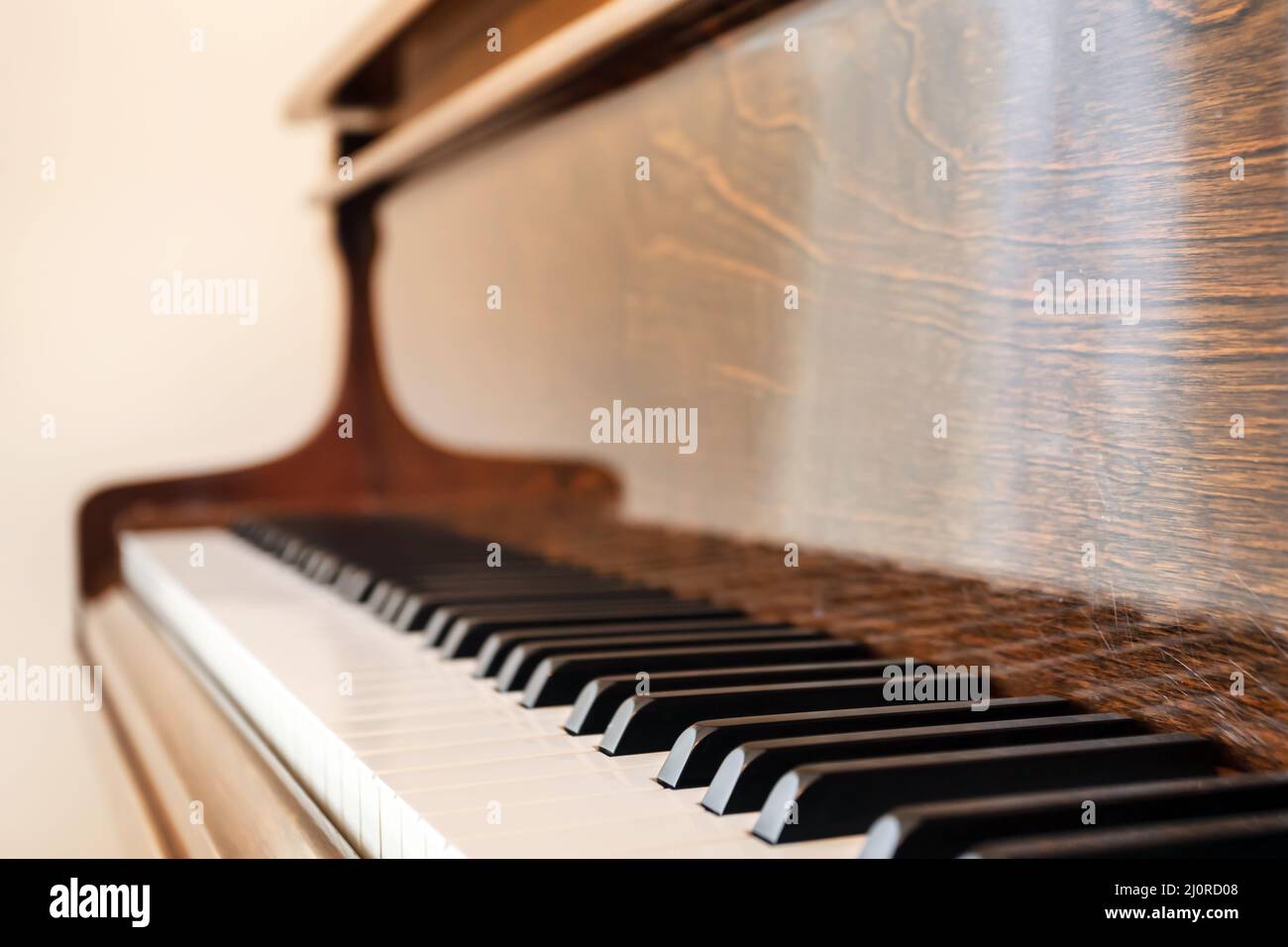 Vintage piano keyboard Stock Photo - Alamy