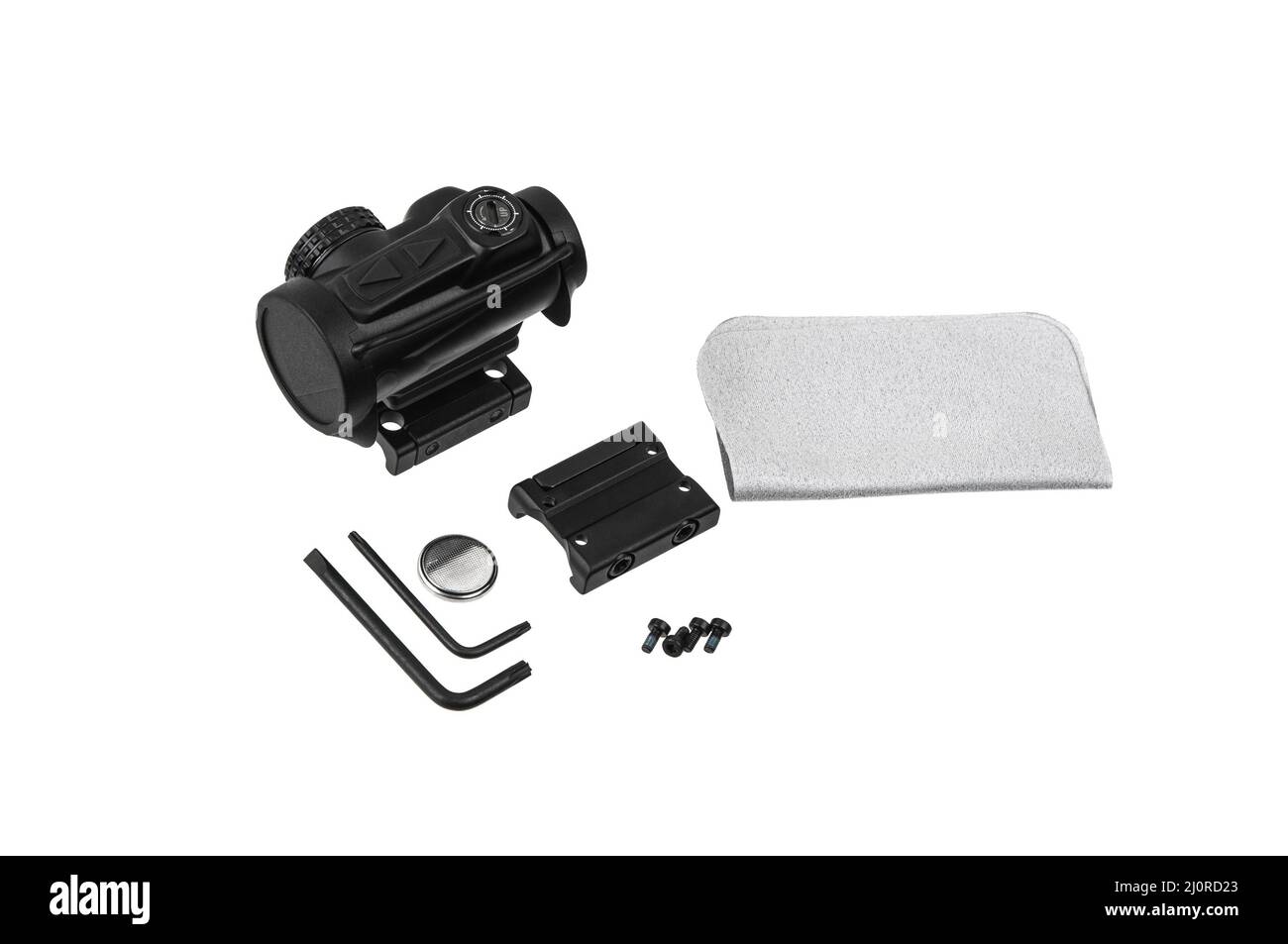 Modern optical collimator sight. Aiming device for shooting at short ...