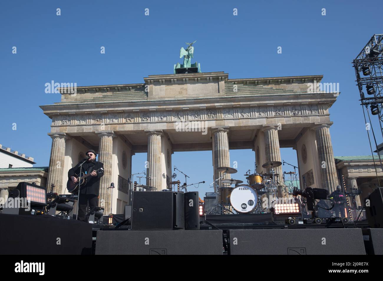 Berlin, Germany. 20th Mar, 2022. German pop stars are participating in ...