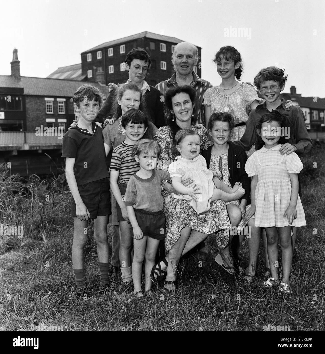 Gordon Gillick with his wife Victoria Gillick and their ten children at ...