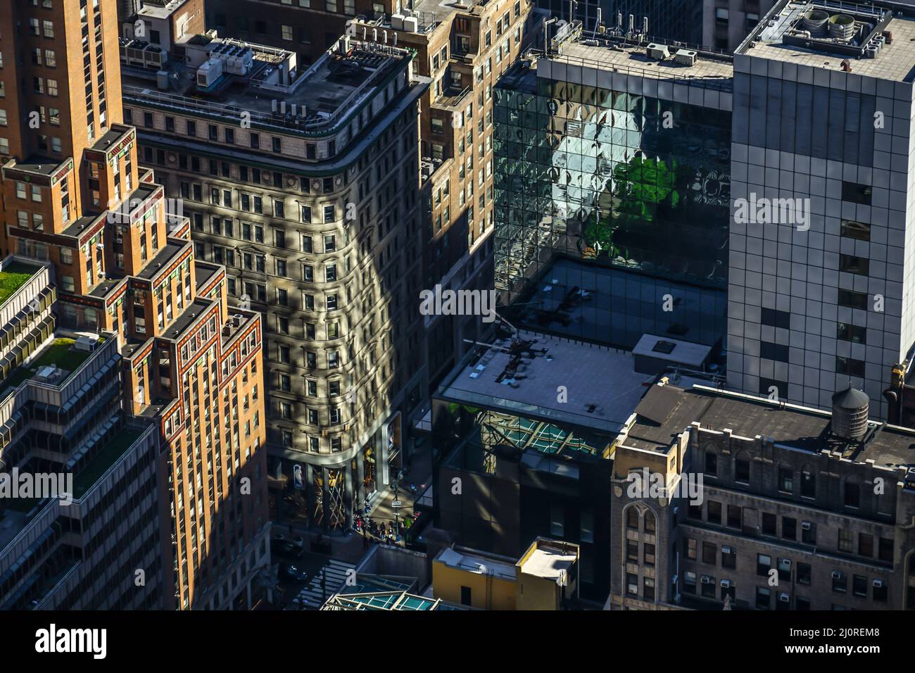 The view from the Rockefeller Center (Top of the Rock Stock Photo - Alamy