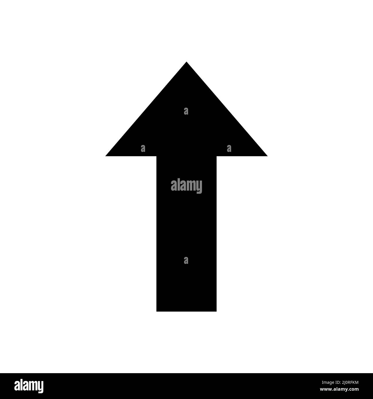 Arrow icon. Up arrow black sign. Vector isolated on white Stock Vector ...