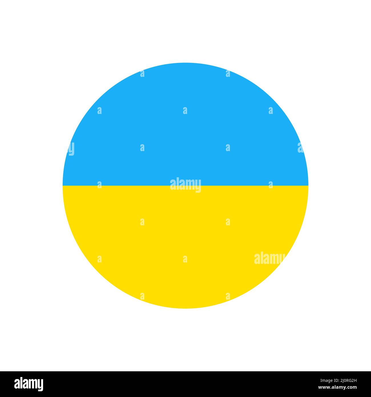 Ukrainian flag. National Ukraine circular flag icon Stock Vector Image ...