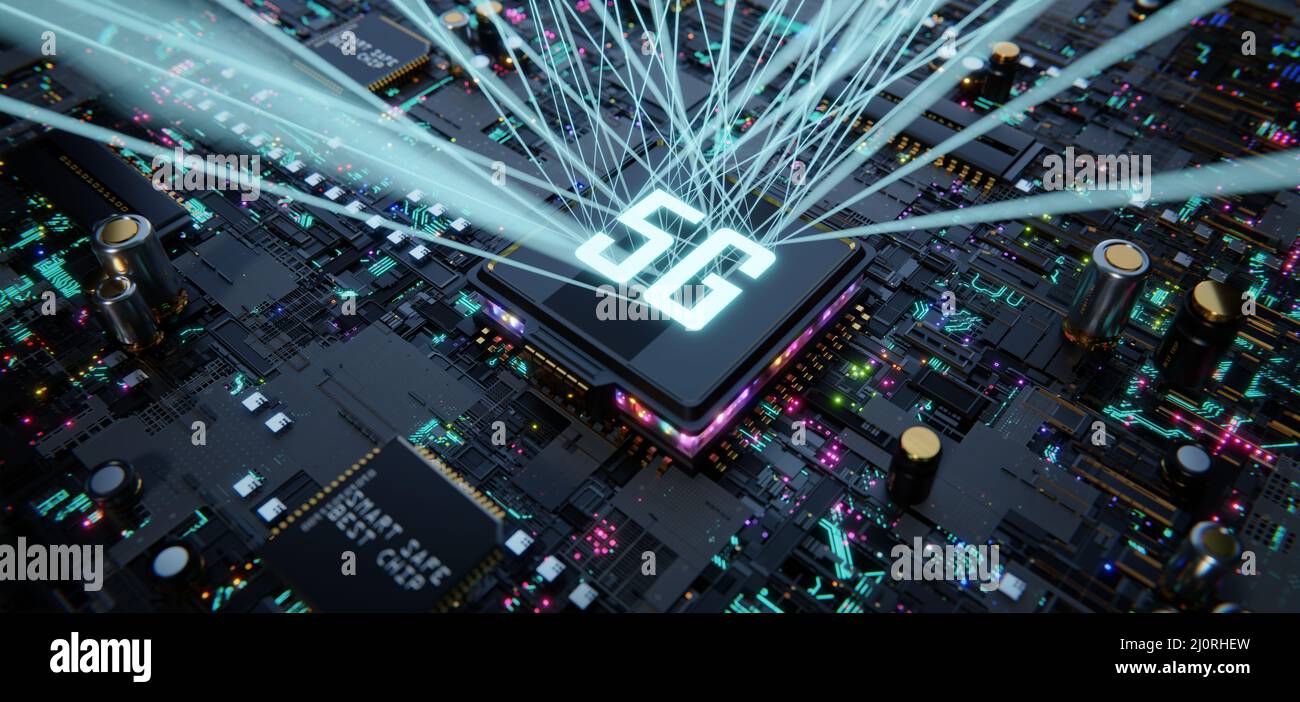 Smart technology circuit board Stock Photo - Alamy