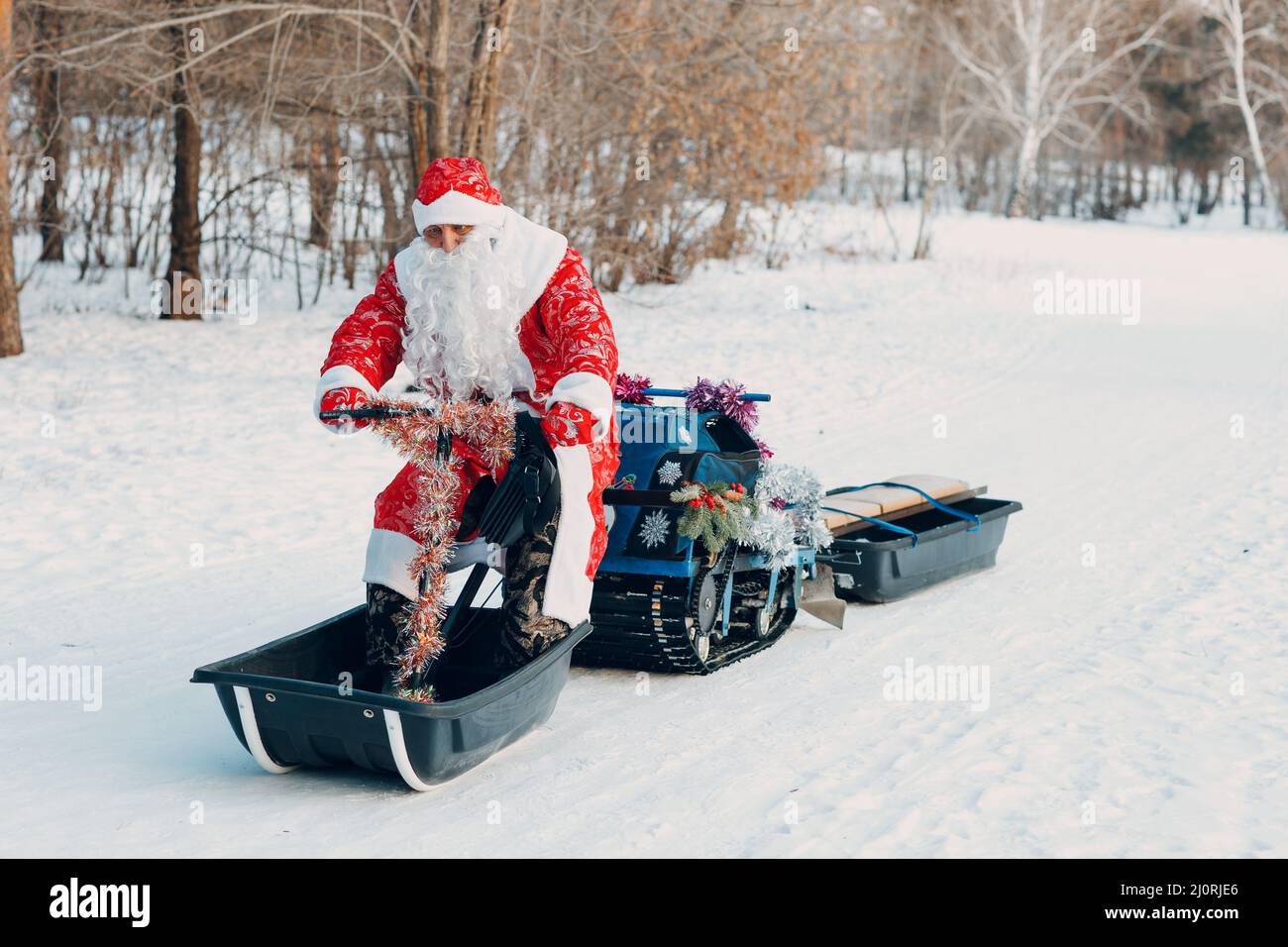 Sled of santa claus hi-res stock photography and images - Alamy