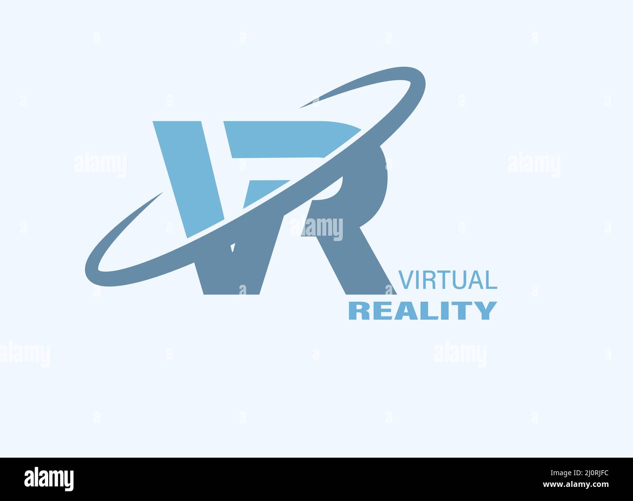 VR. The icon of the virtual reality logo. Vector illustration Stock ...