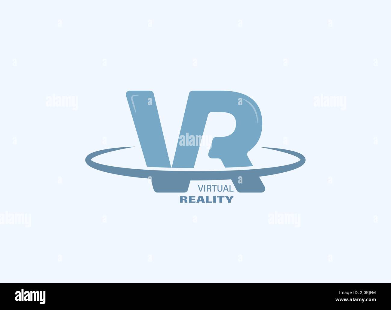 VR. The icon of the virtual reality logo. Vector illustration Stock ...