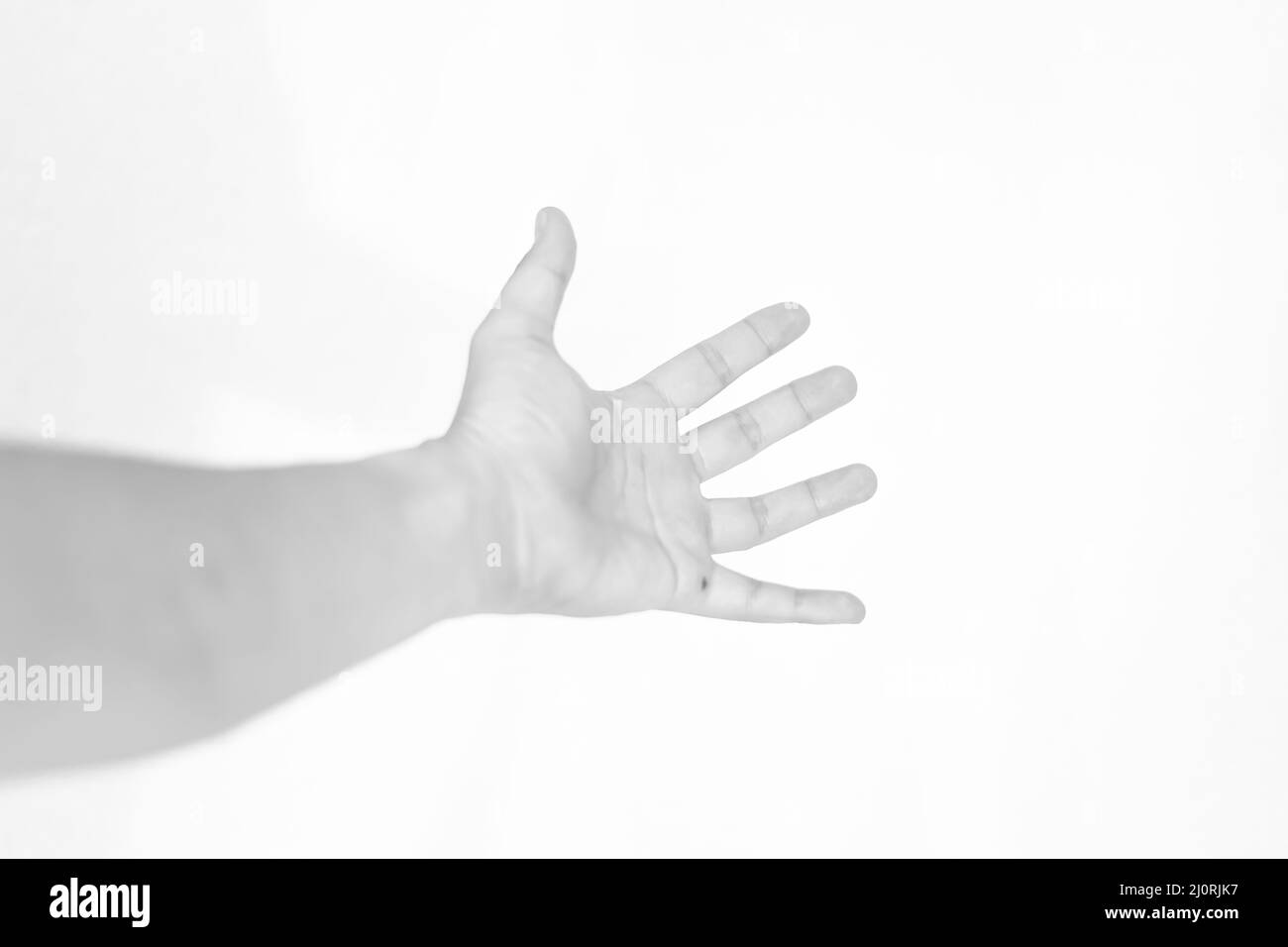 Hands copy space Black and White Stock Photos & Images - Alamy
