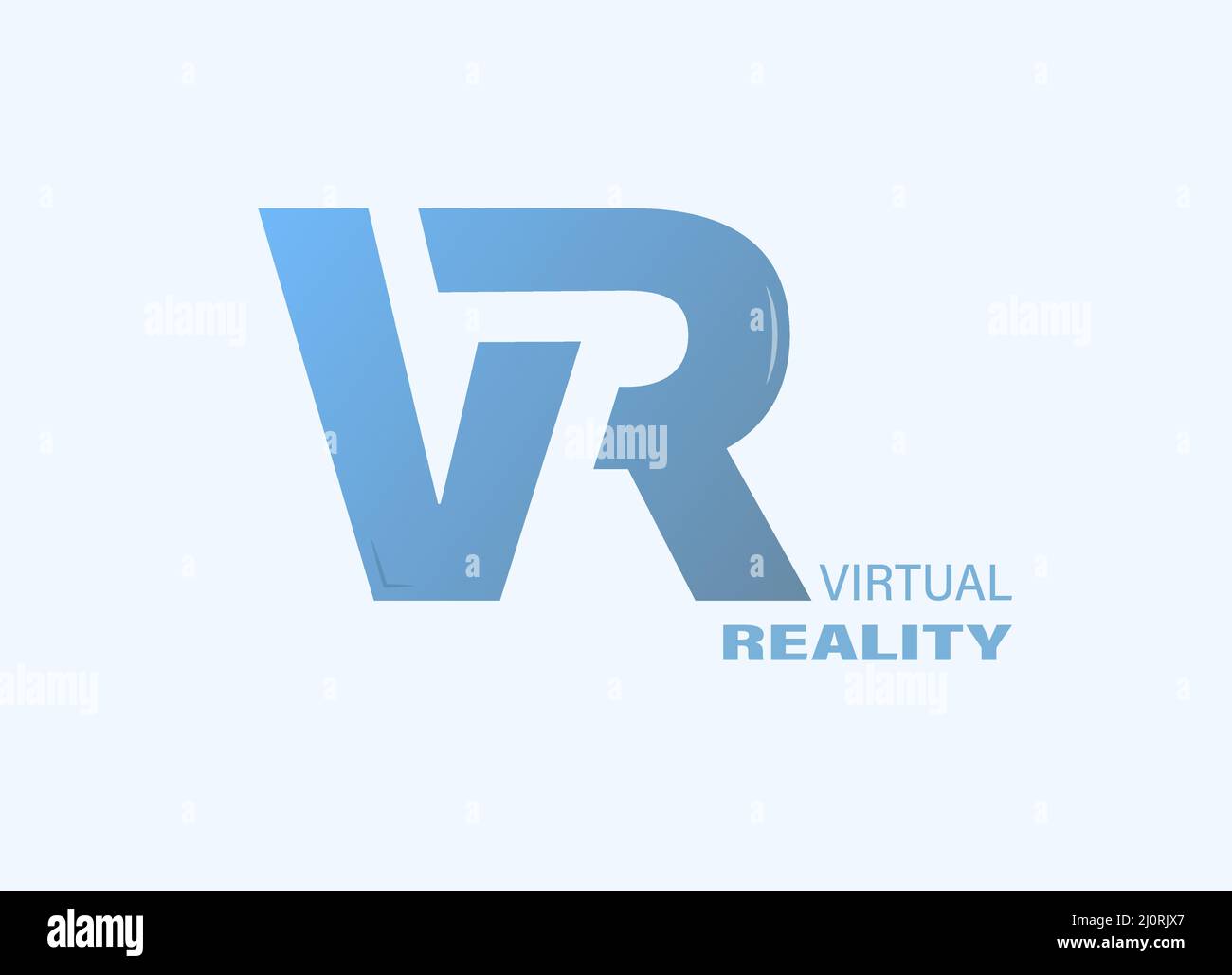 VR. The icon of the virtual reality logo. Vector illustration Stock ...