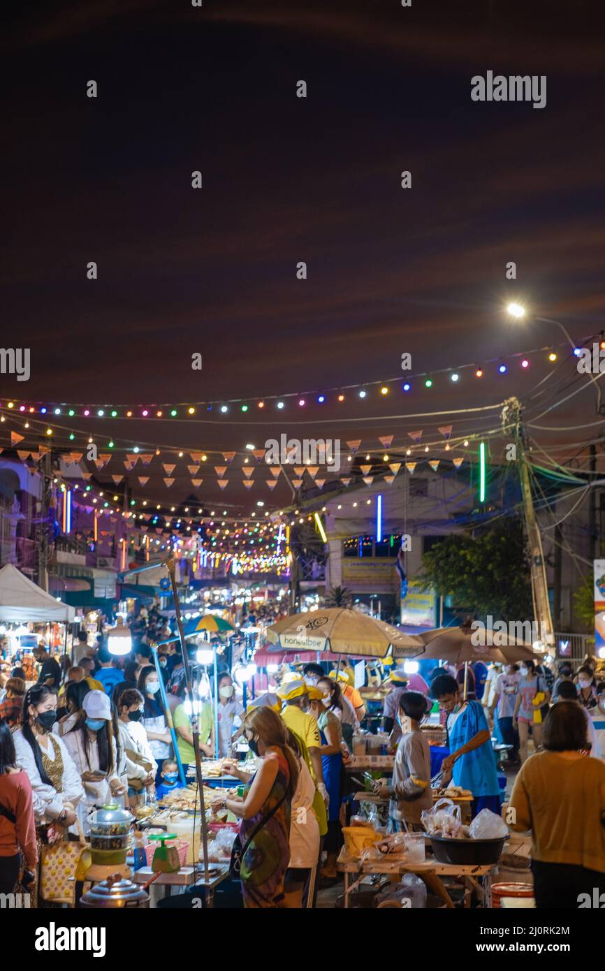 Pattaya Thailand, Naklua night market with lots of street food, local ...