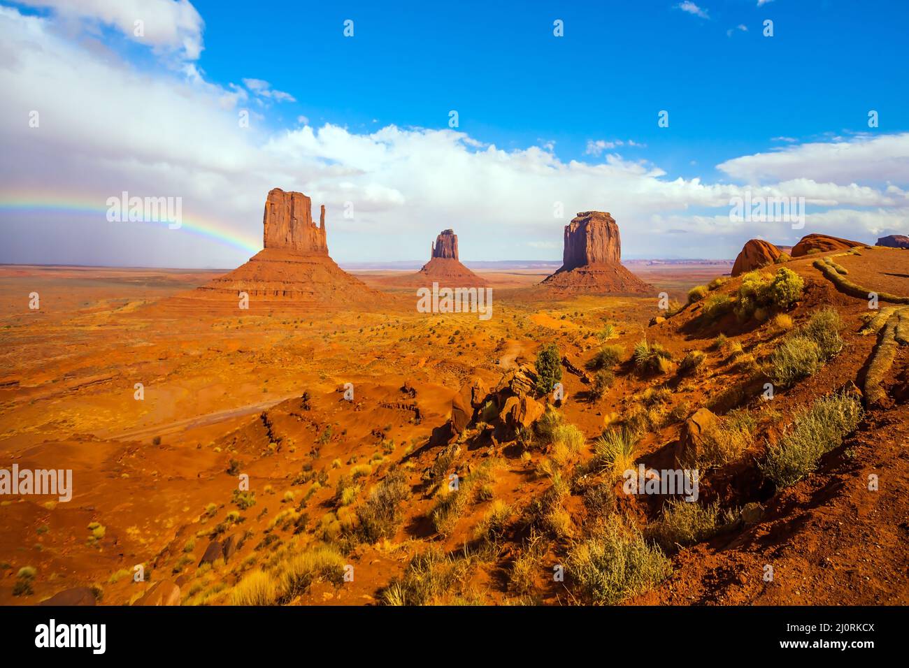 The USA. Magnificent rainbow Stock Photo - Alamy