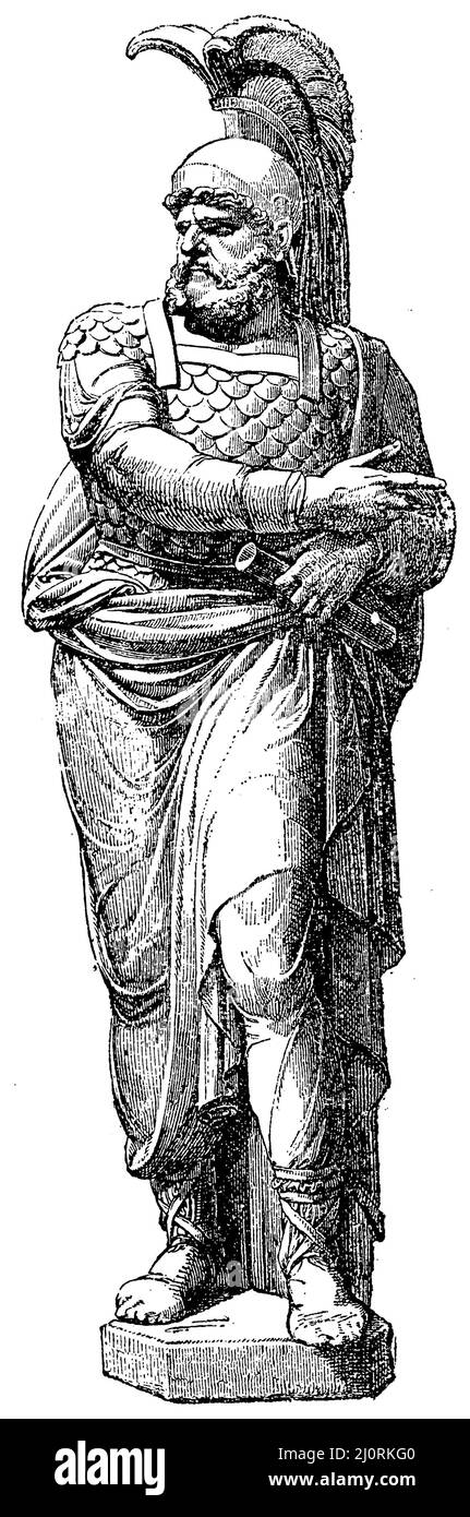 Statue of Hannibal, , (encyclopedia, 1892), Hannibal-Statue, Statue d ...