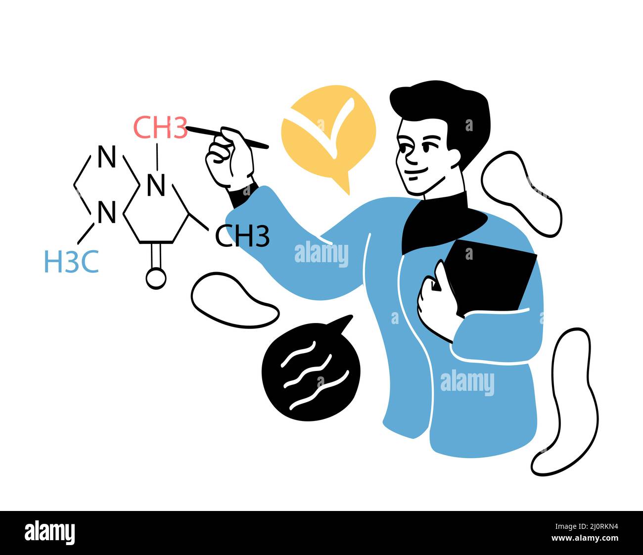 Black doctor conducting analysis hi-res stock photography and images ...