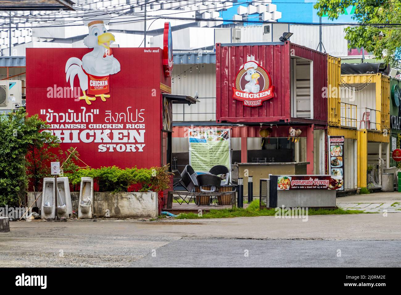 Chicken Story restaurant in Huai Khwang Bangkok Thailand Stock Photo ...